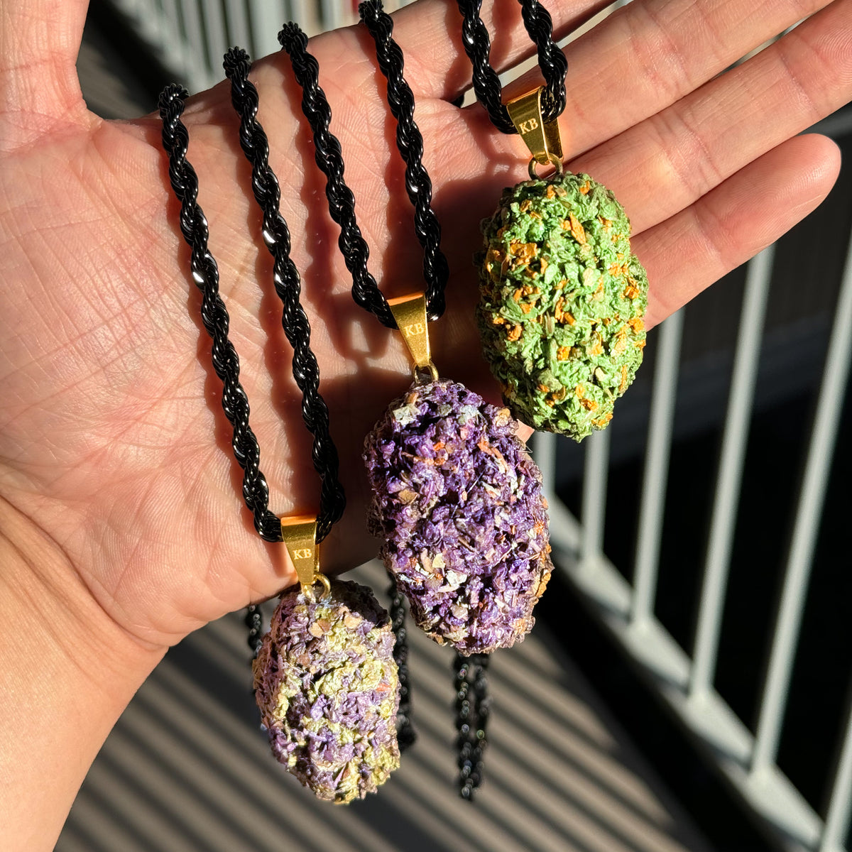 KannaBling - Black Rhodium Oxy Rope Chain 24" Marijuana Weed Necklace ...